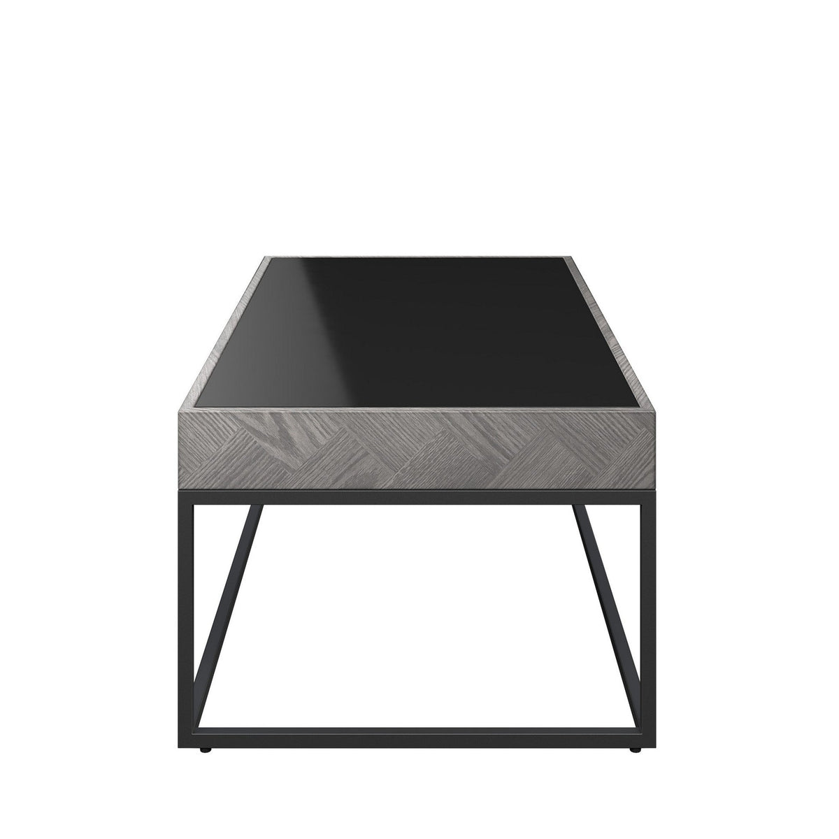 Ebony Black Glass Coffee Table Torelli Furniture
