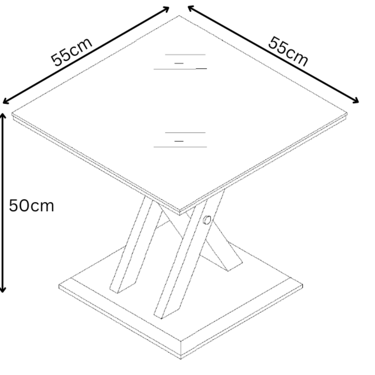 Xavi Grey Walnut Side Table – Torelli Furniture