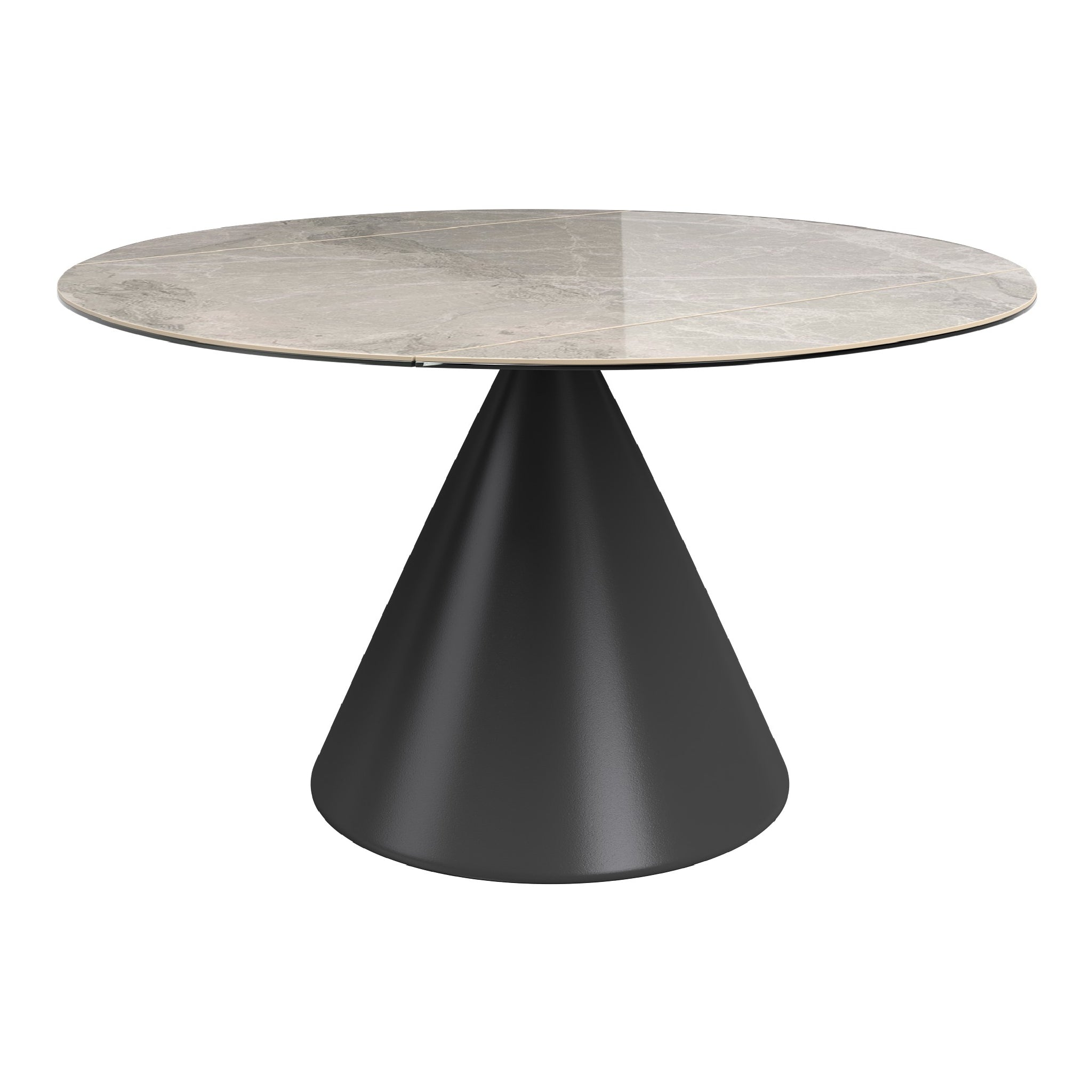 Alonso 135cm Round Ceramic Swivel Extending Dining Table – Torelli ...