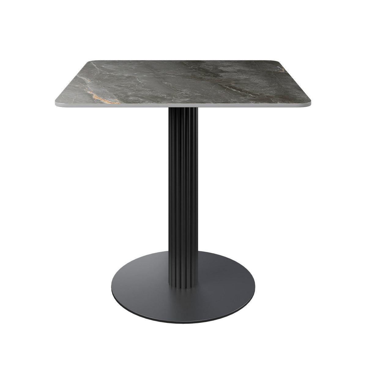 Cartier 80cm Square Gloss Grey Ceramic Dining Table – Torelli Furniture