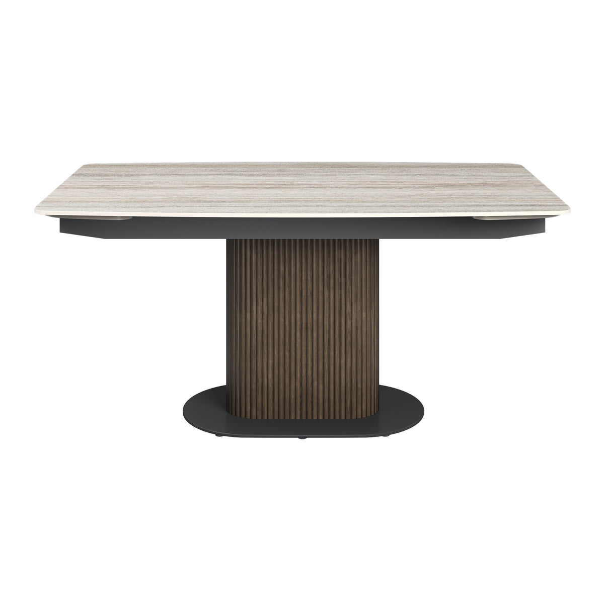 Modena 160-220cm Travertine Ceramic Extending Dining Table – Torelli ...
