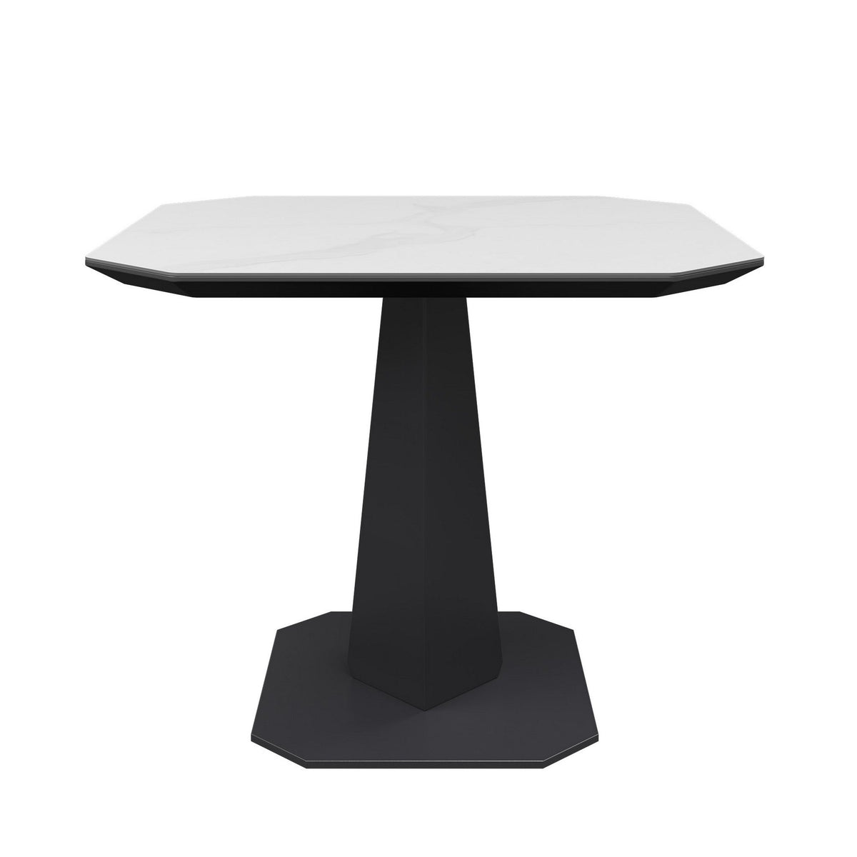 Vizarri Matte White Ceramic Side Table – Torelli Furniture