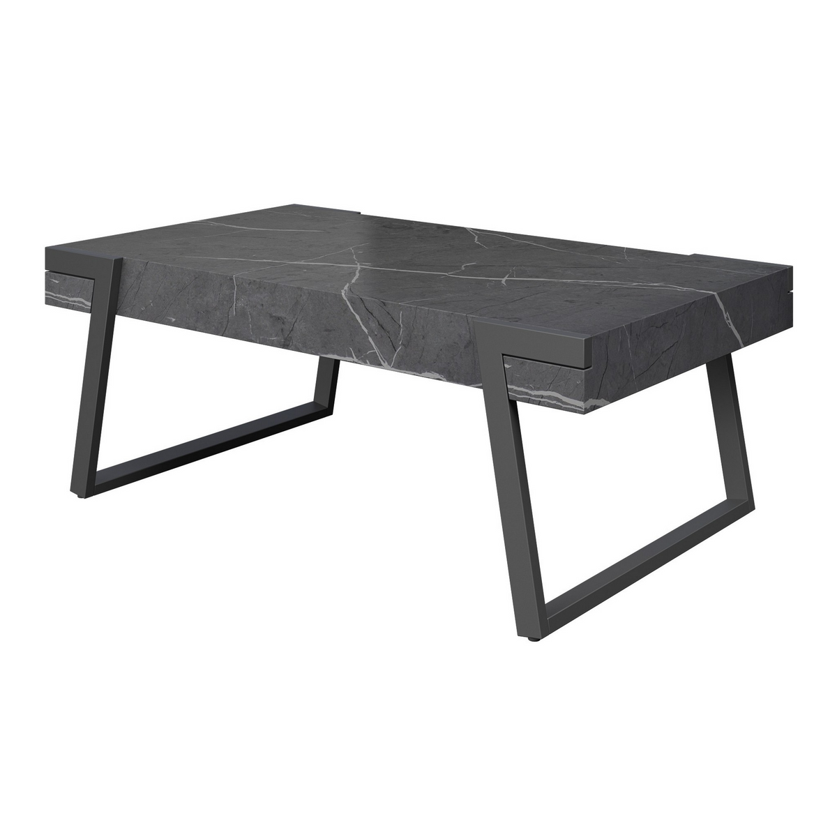 Alpina Grey Marble Effect Coffee Table – Torelli Furniture