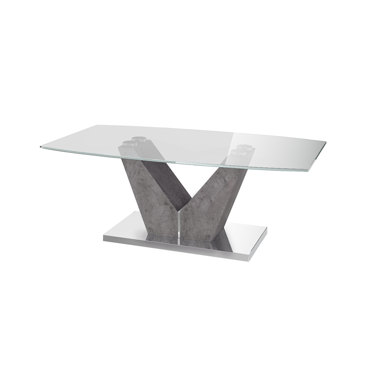 Dolce Clear Glass Coffee Table – Torelli Furniture